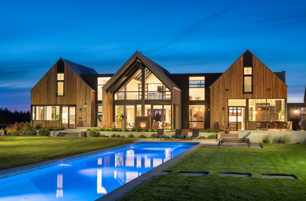 Modern Farmhouse - Farmhouse - Landscape - by PLACE Landscape ...