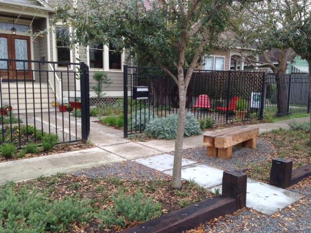 Modern no lawn front yard! - Contemporary - Garden - Houston - by ...