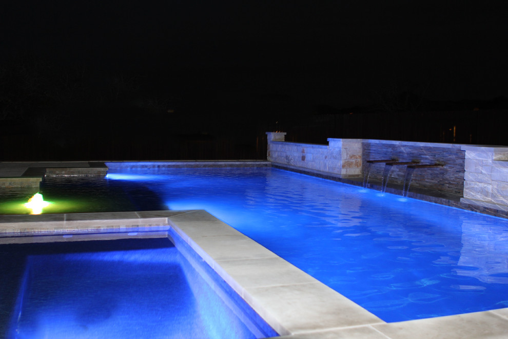 Modern Pool Contemporary Swimming Pool And Hot Tub Austin By