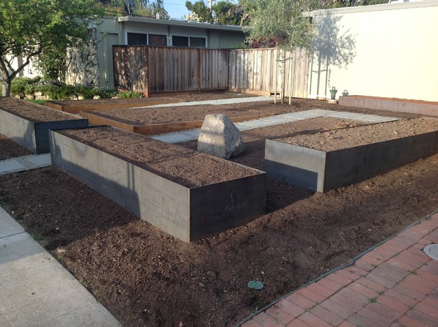 Modern steel planter boxes - Modern - Garden - San Francisco - by Solid ...