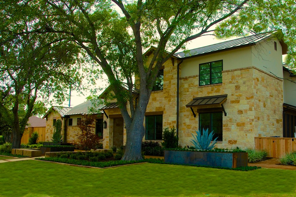 Modern Urban Ranch Style Home - Mediterranean - Landscape - Dallas - by ...