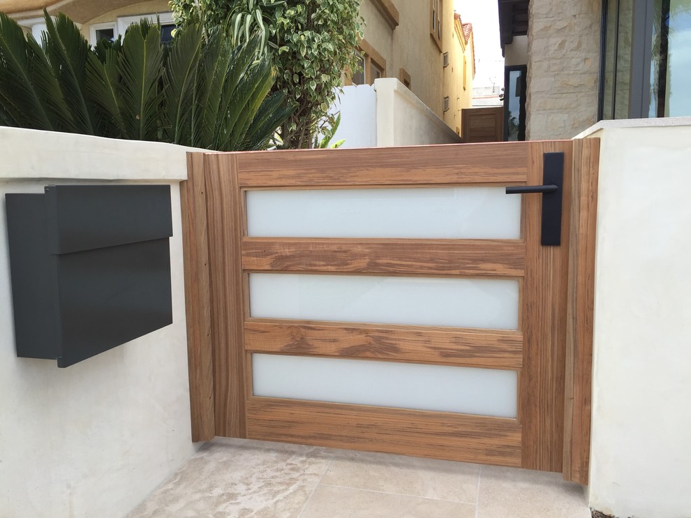 Modern Wood Custom Gates by Garden Passages - Landscape - Orange County ...