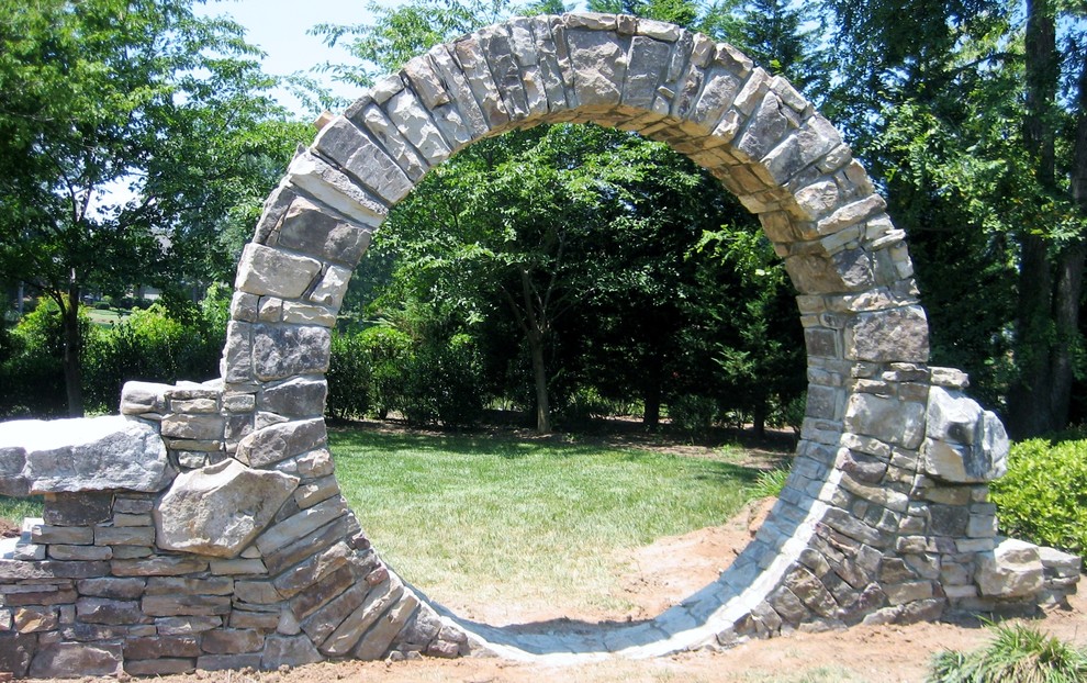 Moongate & Labyrinth - Asian - Landscape - Charlotte - by The Stone Man ...