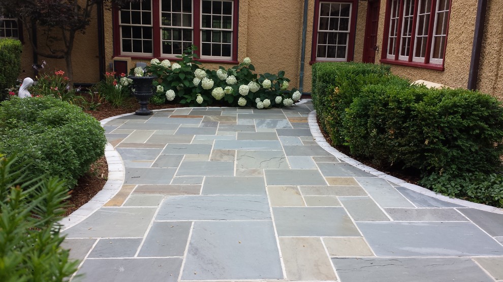 Mortared Bluestone Patio - Traditional - Landscape - Milwaukee - by ...