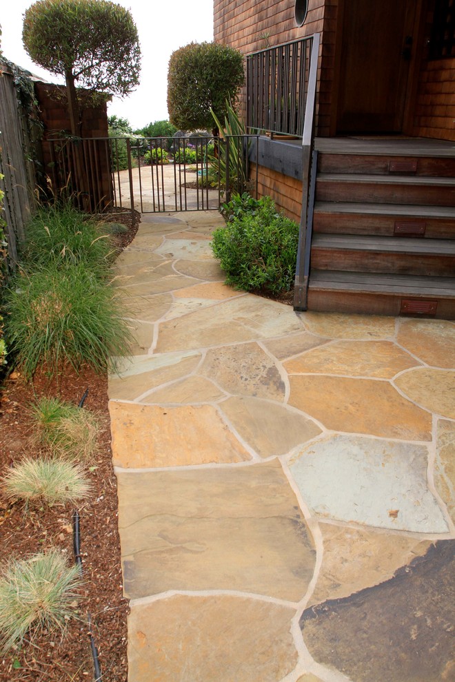Mortared Flagstone - Traditional - Garden - San Francisco - by ...