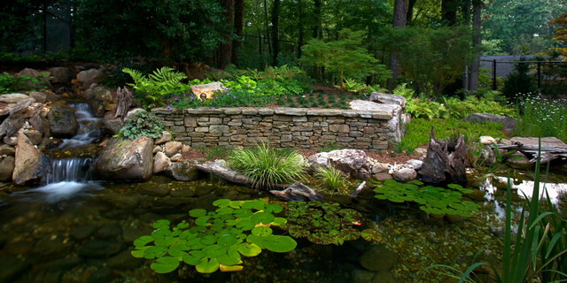 multiple ponds and waterfalls - Traditional - Garden - Atlanta - by ...