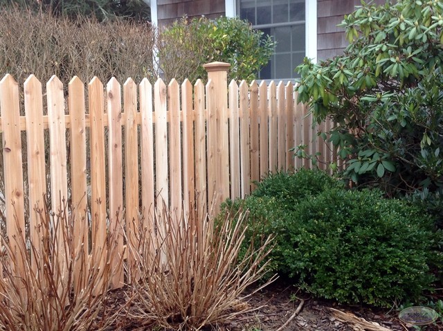 Natural Cedar Picket Fence AAMEN Pack Of 6 Wooden Freestanding Picket