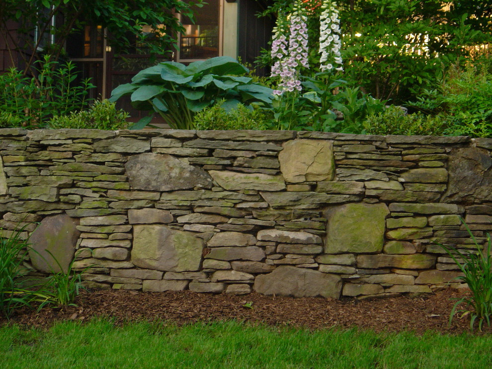 Natural Fieldstone Walls - Traditional - Landscape - New York - by ...
