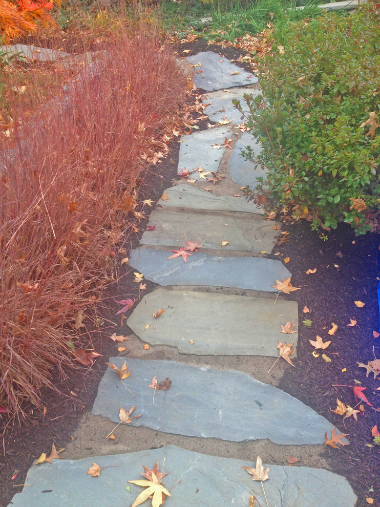 Natural Stone & Brick Patios with Natural Stone Walkways - Landscape ...