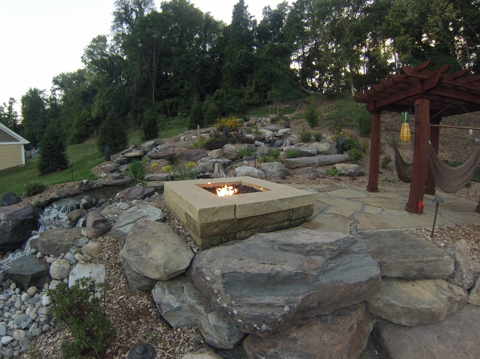 Natural Stone Fire Pit - Garden - Other - by C.E. Pontz Sons | Houzz UK