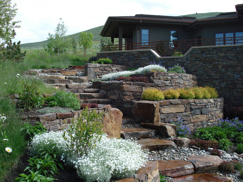 Natural Stone Mountain Landscape - Traditional - Landscape - Boise - by ...