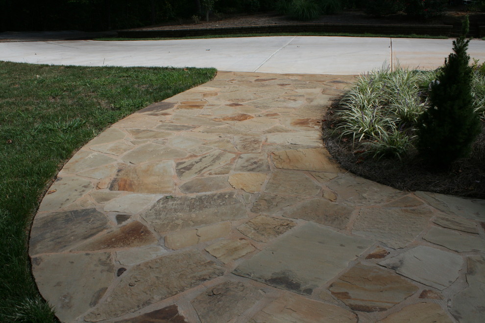 Natural Stone Paver Walkway - Modern - Landscape - Atlanta - by Daco ...