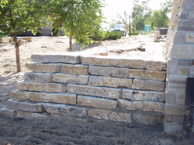 Lincoln Log Retaining Walls
