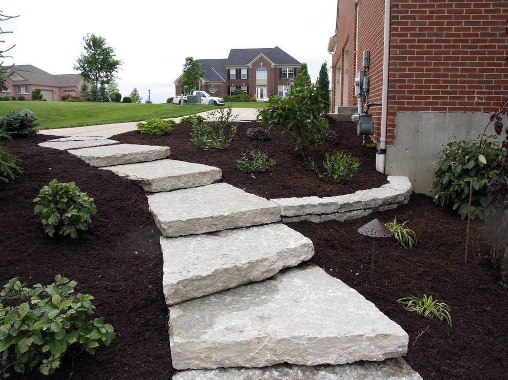 Natural Stone Steps - Traditional - Garden - Cincinnati - by ...