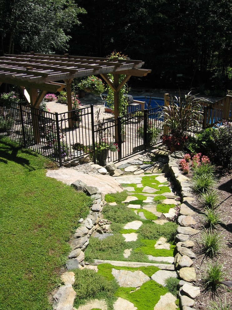 Natural Stone Walkway - Traditional - Landscape - Orange County - by ...