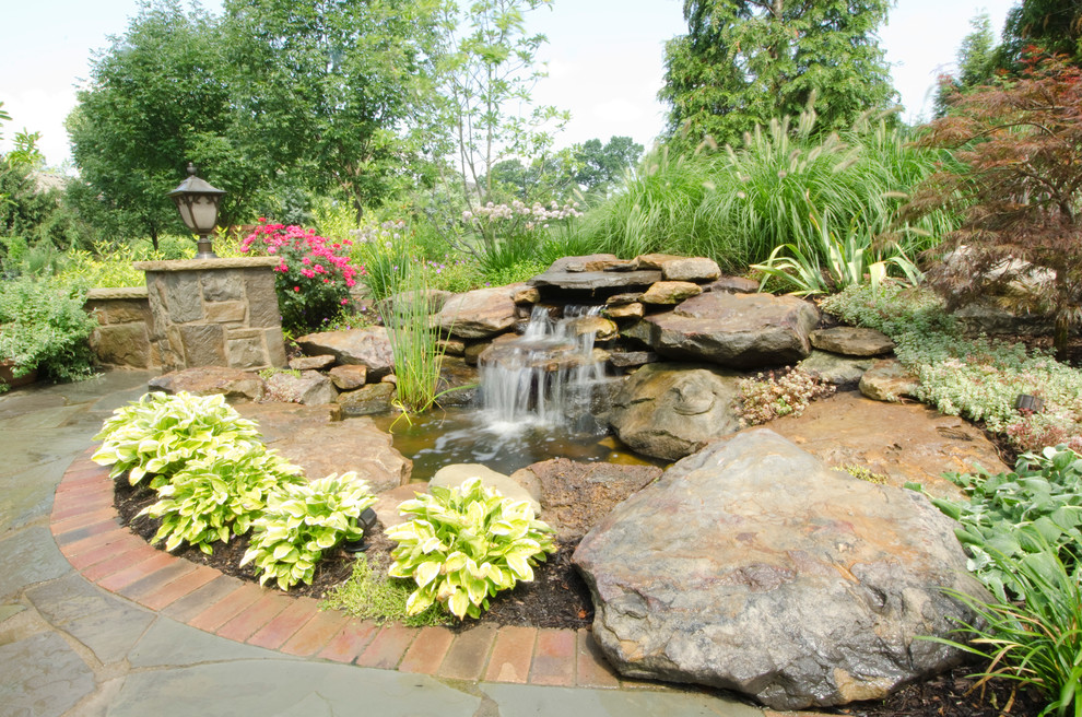 Natural Stone Waterfall - Rustic - Garden - Cleveland - by Rice’s ...