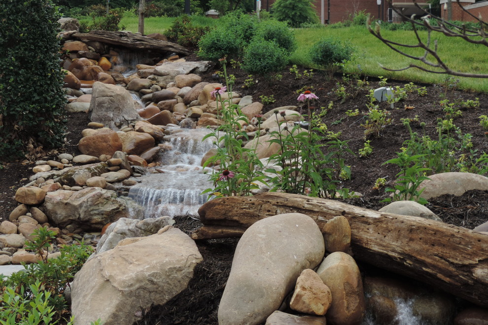 Natural Stream bed of the Pond-less water feature at Blueberry Falls on ...
