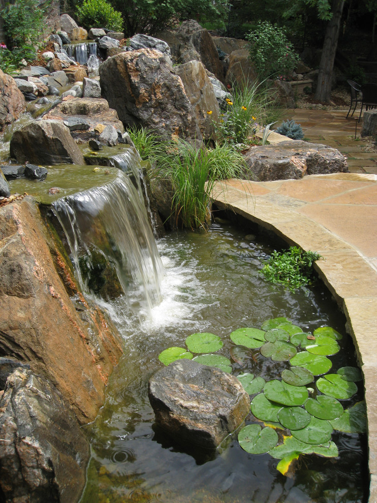 Naturalistic Boulder Waterfall - Traditional - Landscape - Denver - by ...