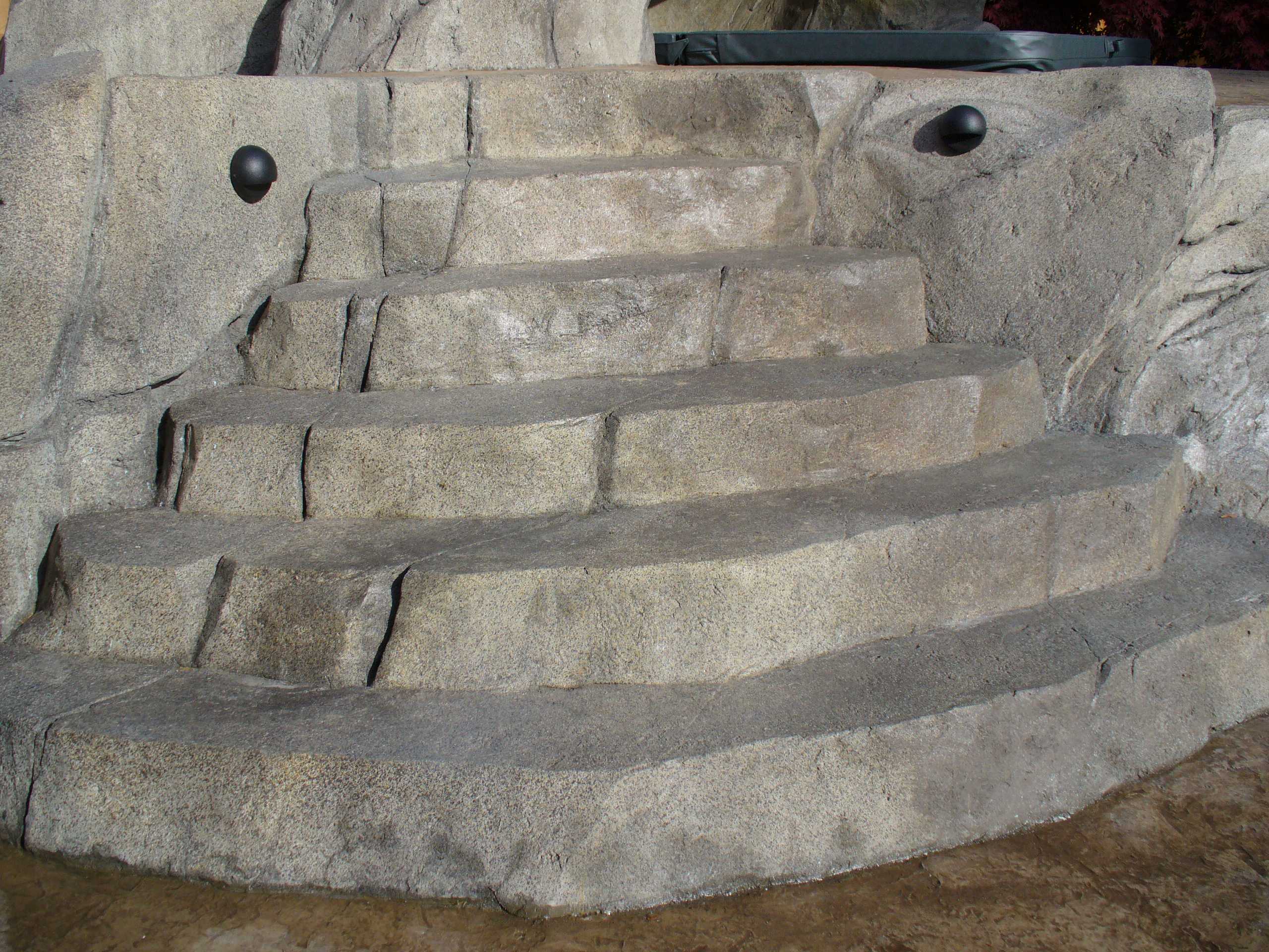Waterfall Under Stairs