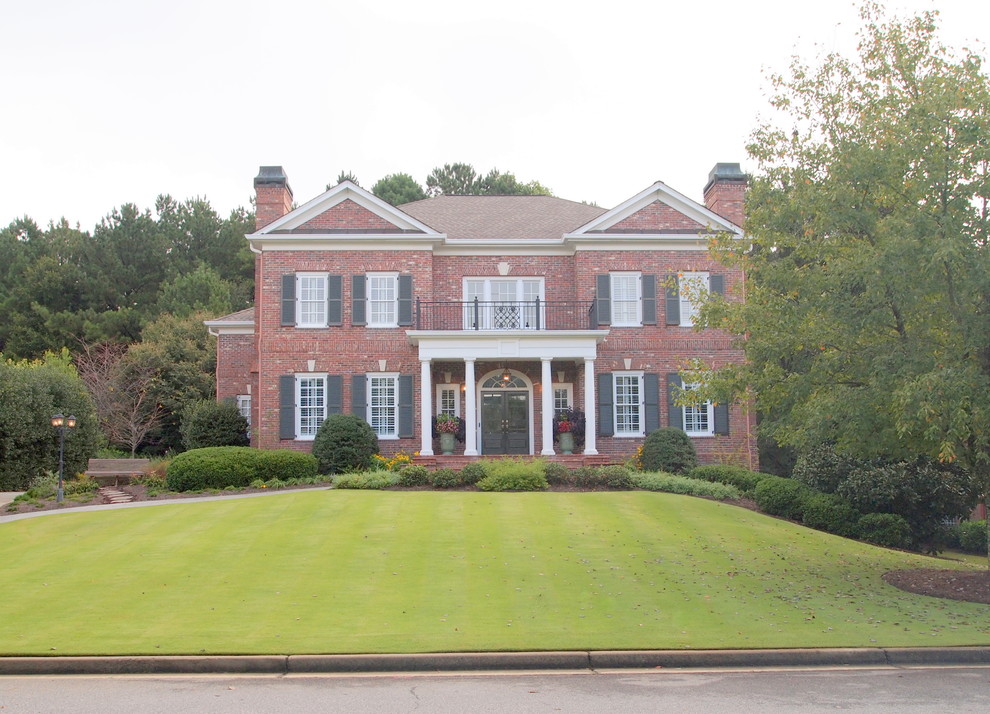 New design balances and anchors the front of the house - Traditional ...