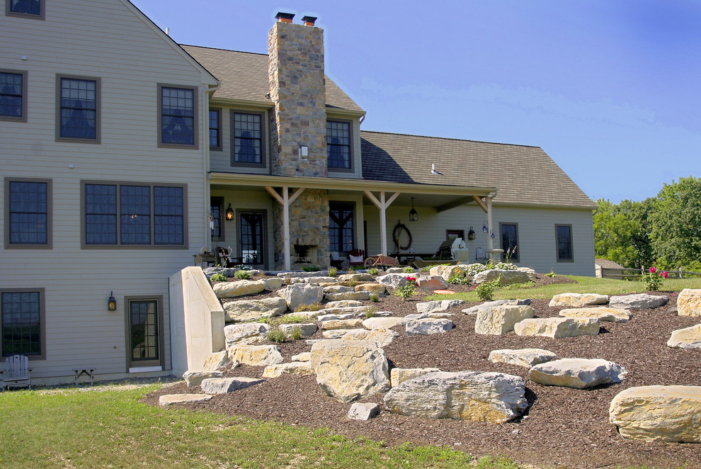 New England Salt Box Style - Traditional - Landscape - Philadelphia ...