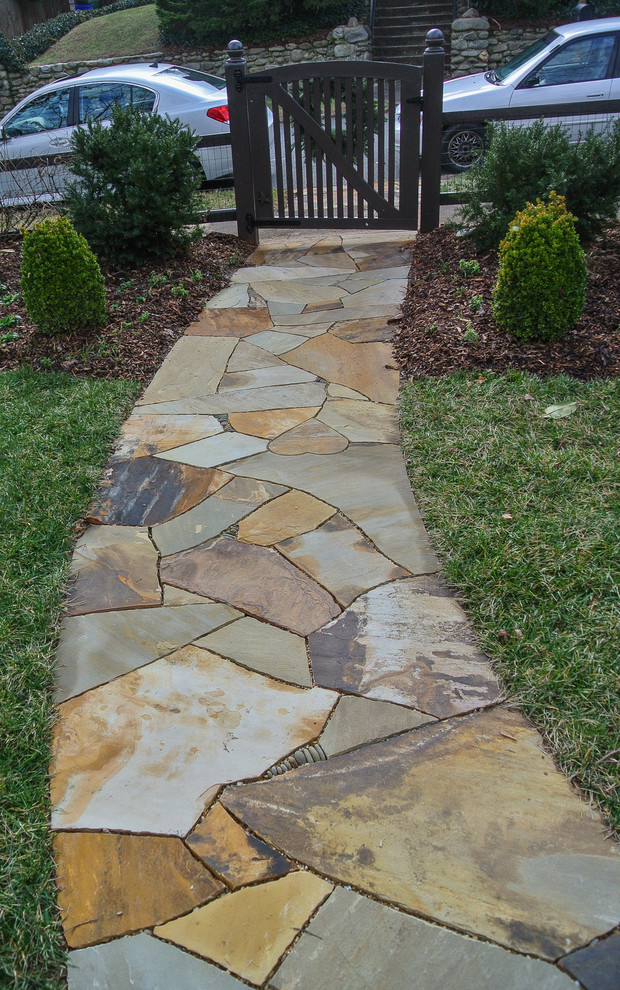 North Asheville - Heart Stone Pathway - Traditional - Landscape - Other ...