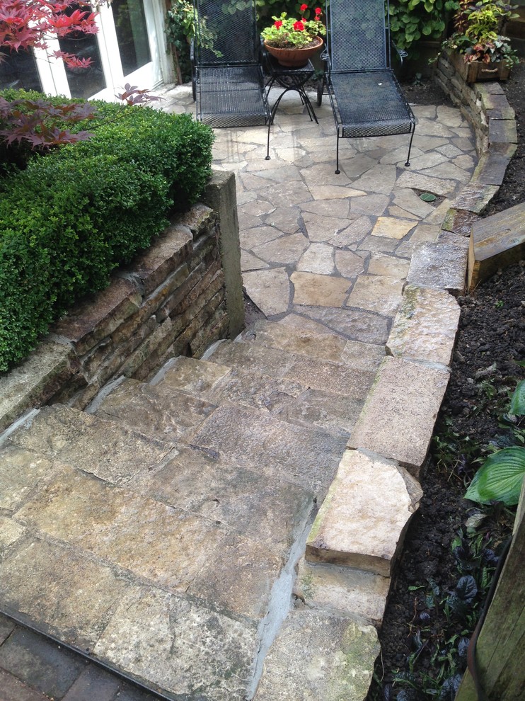 Northbrook - Natural Stone Patio - Landscape - Chicago - by A Garden ...