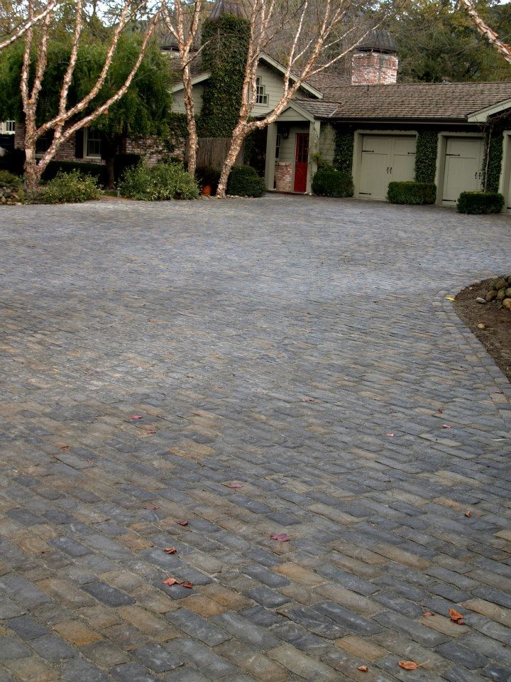 Old World Charm. Paver Driveway - Rustic - Landscape - San Francisco ...