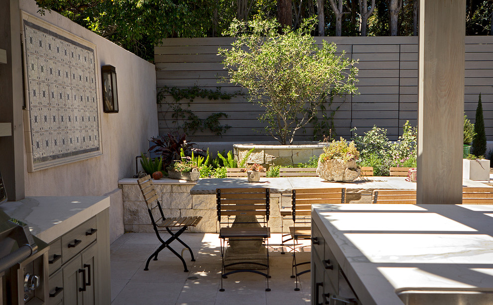 Olive tree behind dining area - Mediterranean - Landscape - Los Angeles ...