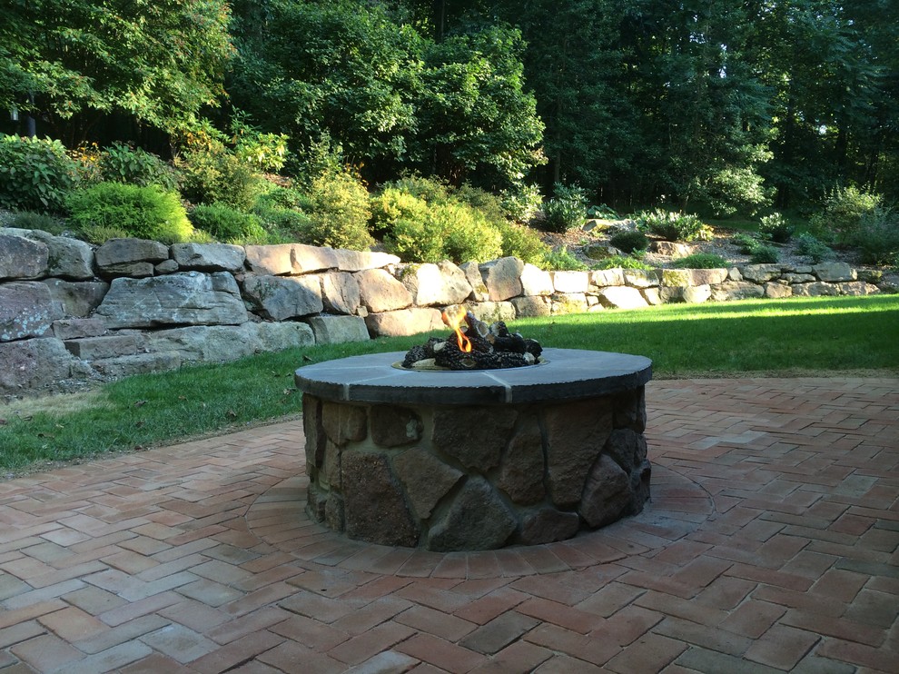 outdoor gas fire feature - Traditional - Landscape - Other - by ...
