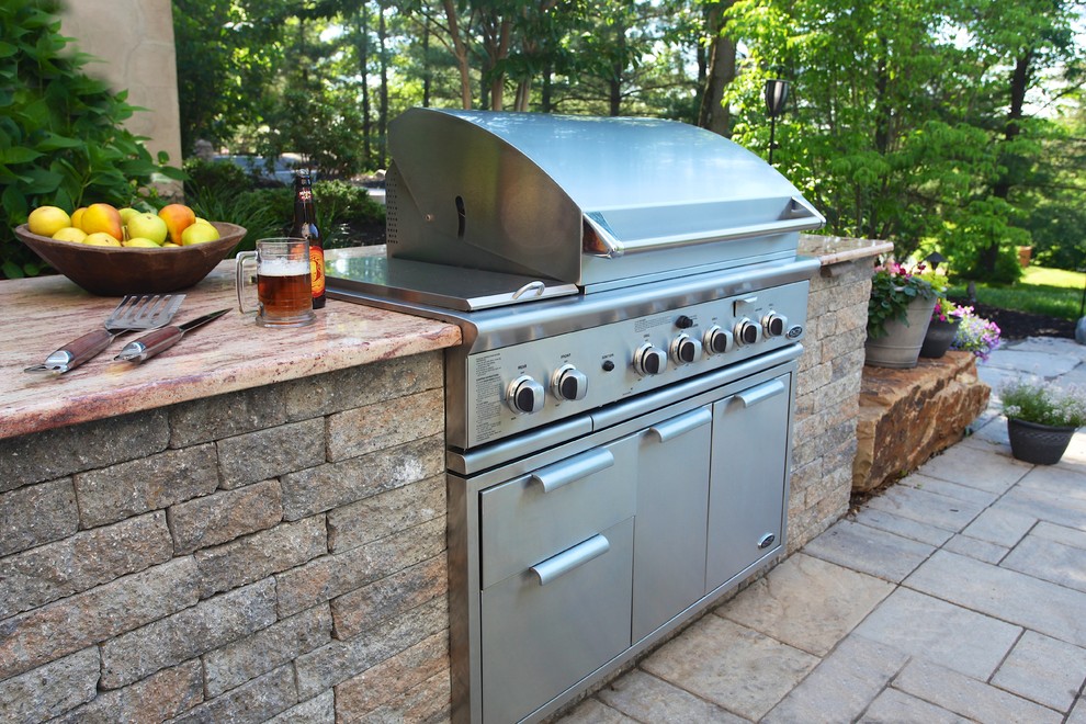 outdoor grill - Traditional - Landscape - New York - by Greenview ...