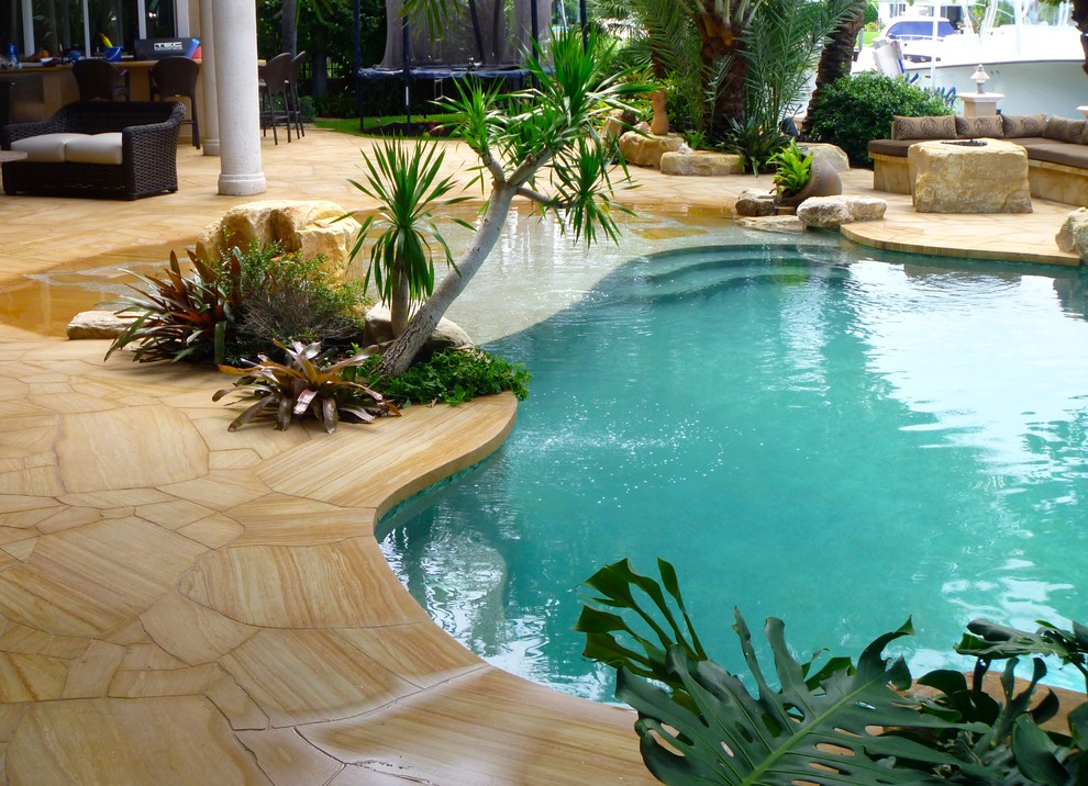 Outdoor Living Florida - Tropical - Pool - Miami - by Matthew ...