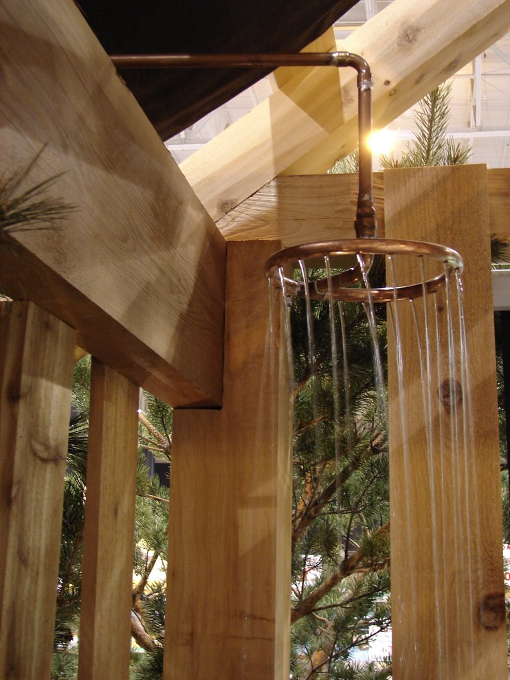 Outdoor shower - Traditional - Landscape - Cleveland - by Land ...