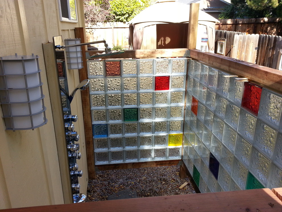 Outdoor Shower - Modern - Landscape - San Francisco - by Sierra Glass ...