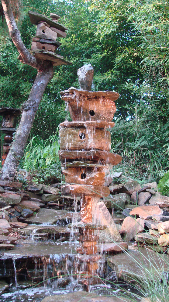 Outdoor Water Fountains - Rustic - Landscape - Nashville - by Steve Rhule