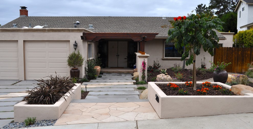 Pacific Beach- Driveway, entrance - Mediterranean - Landscape - San ...