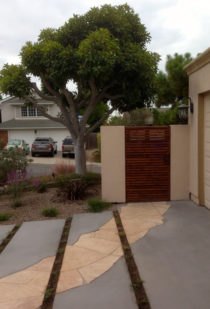 Pacific Beach- Driveway, entrance - Mediterranean - Landscape - San ...
