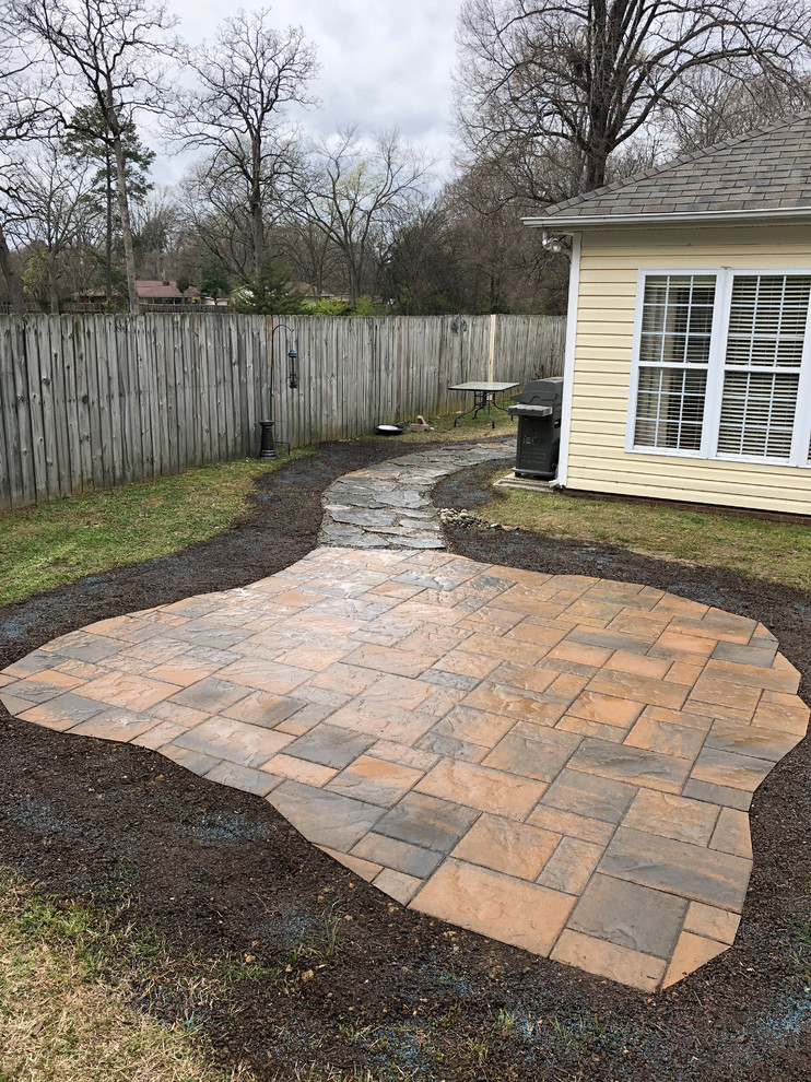 Patio, Pathway, and Privacy Fence - Traditional - Landscape - Charlotte ...