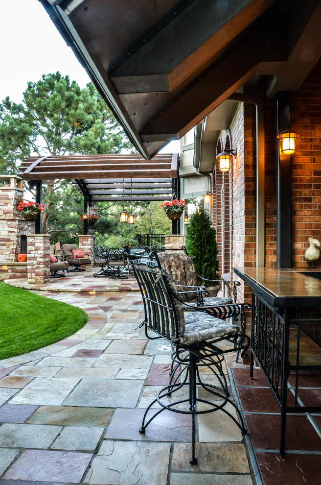 Patio Redesign with Pergola - Traditional - Landscape - Denver - by ...