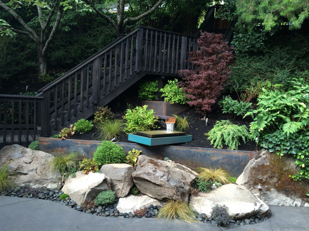 Patrick Place - Midcentury - Landscape - Portland - by Garden Diva ...