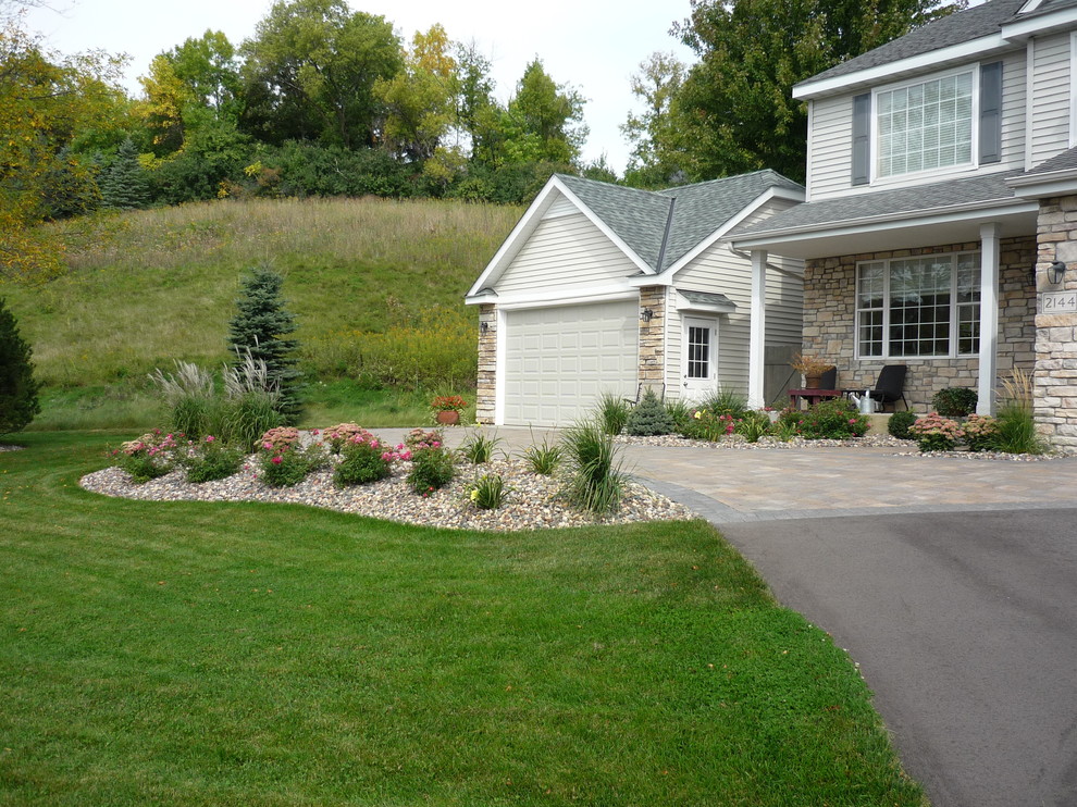 Paver Driveway and Front Entry Renovation - Landscape - Minneapolis ...