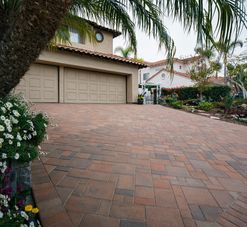 Paver Driveway & Walkway in Oceanside, Ca - Contemporary - Landscape ...
