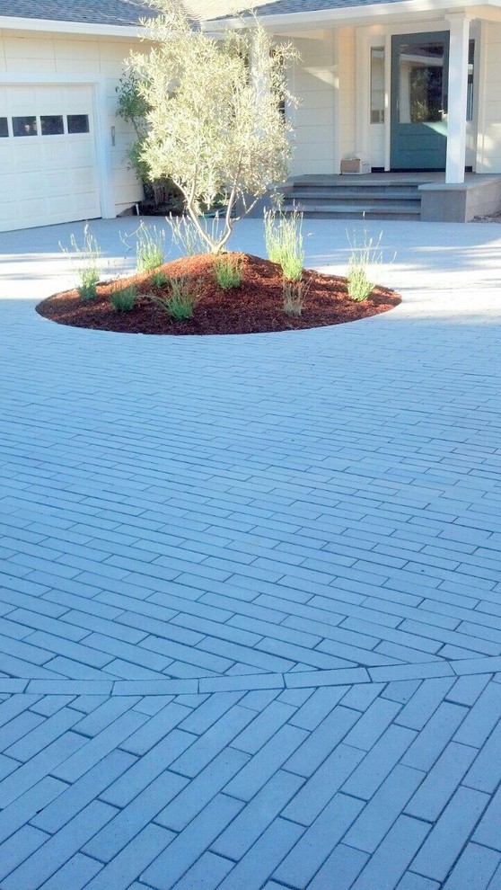 Paver Driveway. Narrow Modular - Modern - Landscape - San Francisco ...