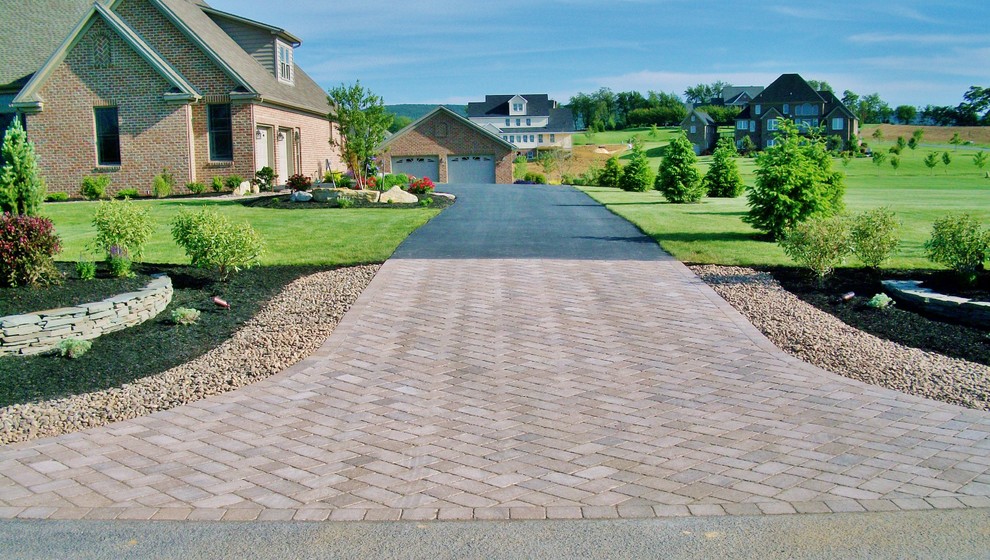 Paver Driveway - Traditional - Garden - Other - by Weavers Landscape ...