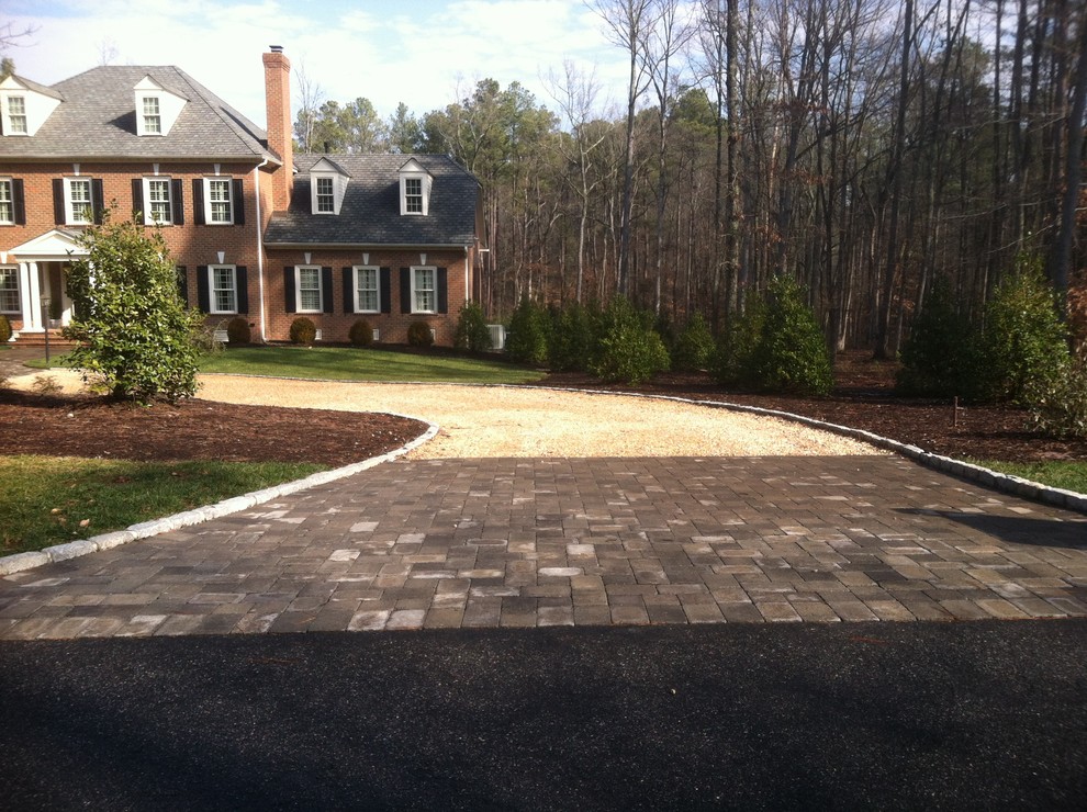 Paver Driveways - Traditional - Landscape - Richmond - by Green Side Up ...