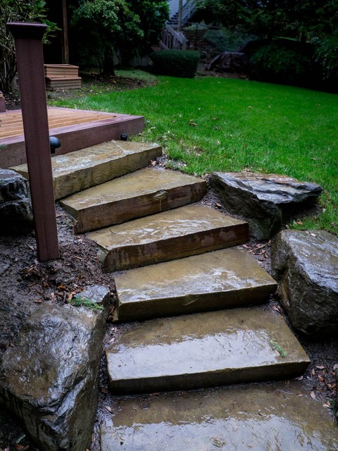Paver Pathway Project - Traditional - Garden - Portland - by Tellurian ...