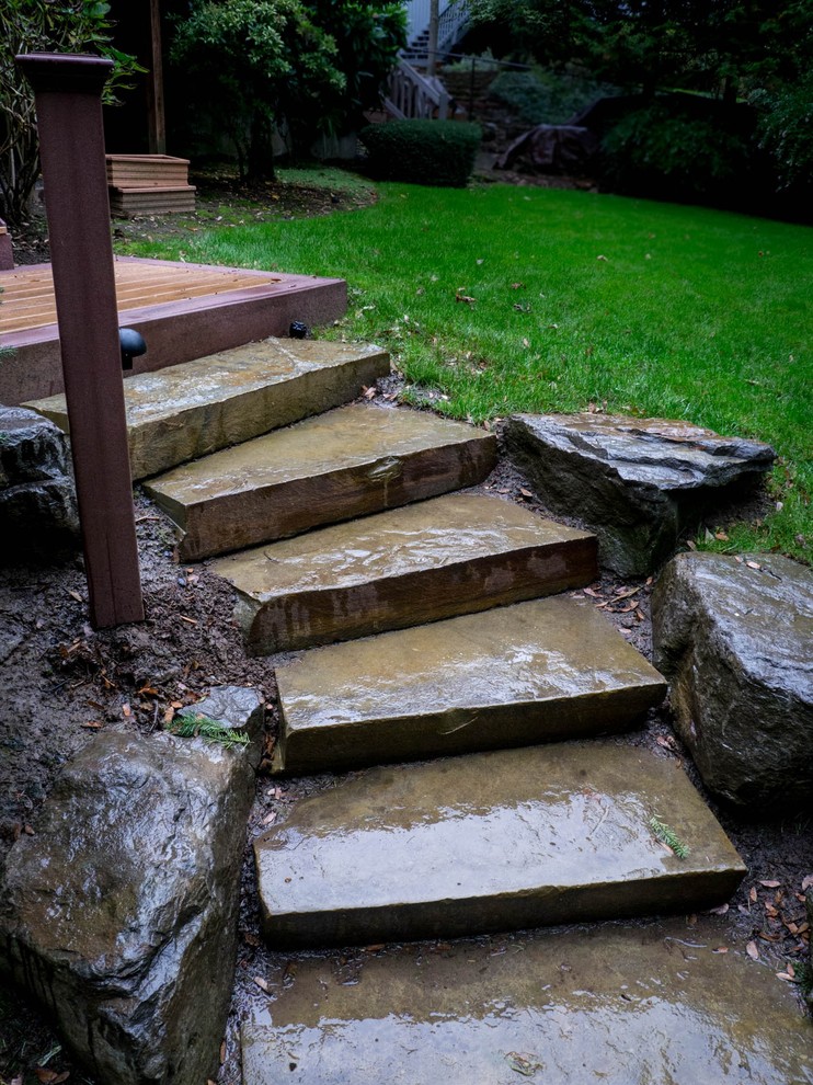 Paver Pathway Project - Traditional - Garden - Portland - by Tellurian ...