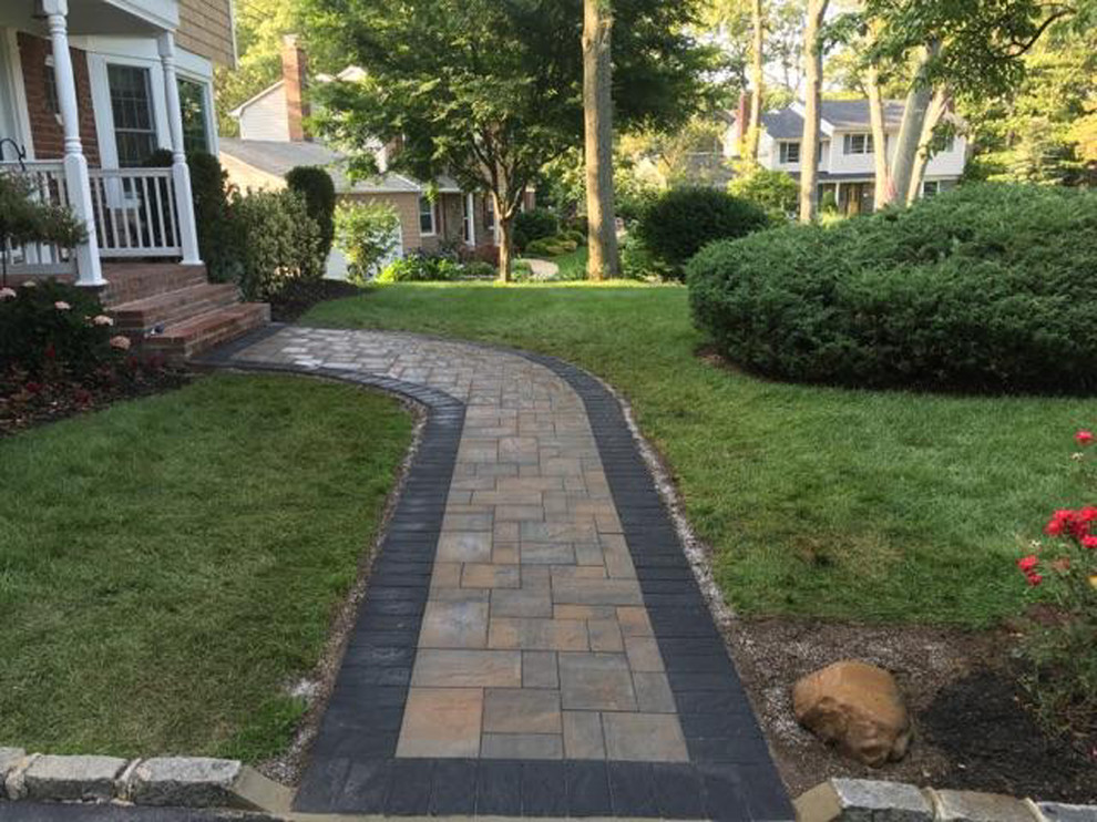 PAVER WALKWAY AND STOOP REFACING - Traditional - Landscape - New York ...