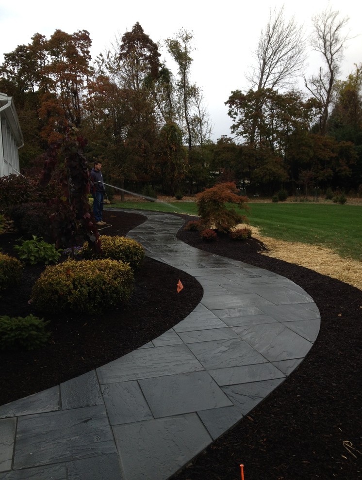 Paver Walkway - Contemporary - Landscape - New York - by Reda Brothers ...