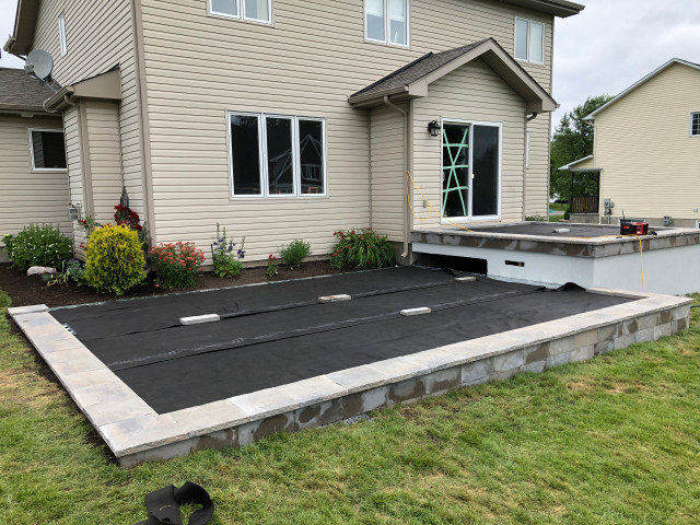 Paverdeck / TileDeck combo - Modern - Garden - Ottawa - by Stone Deck ...